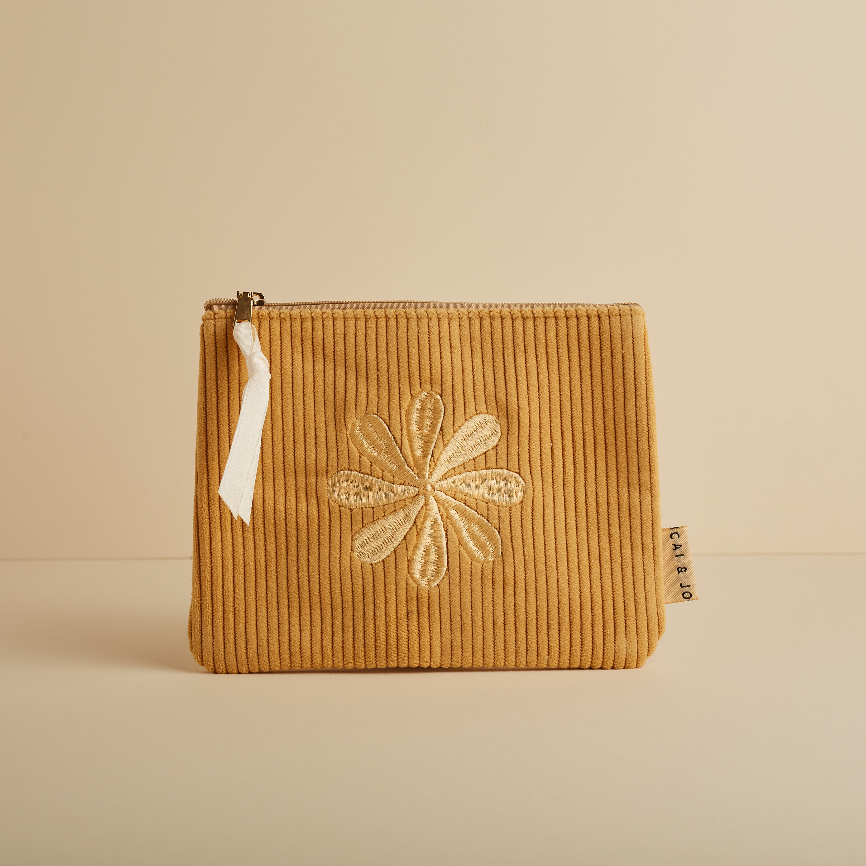 Corduroy Pouch in Marigold – cai & jo