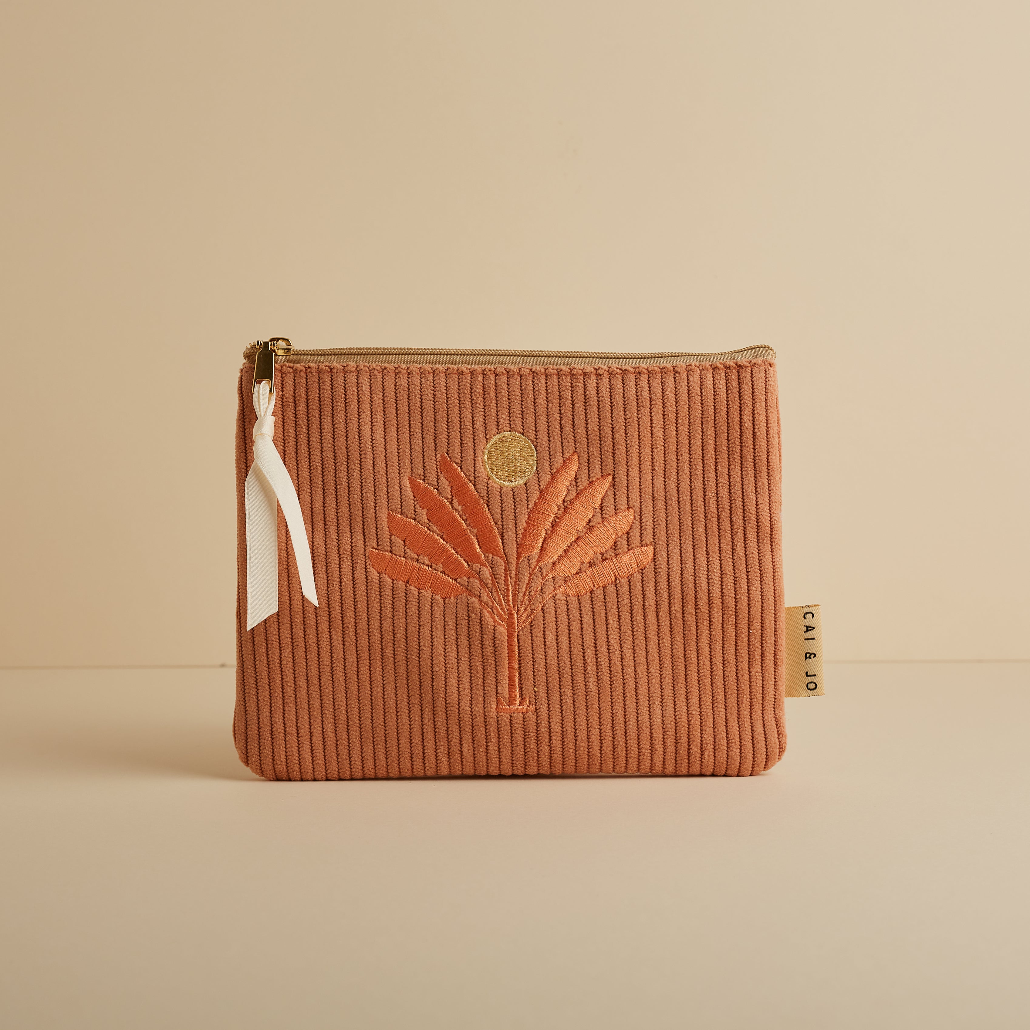 Corduroy Pouch in Dusty Pink – cai & jo