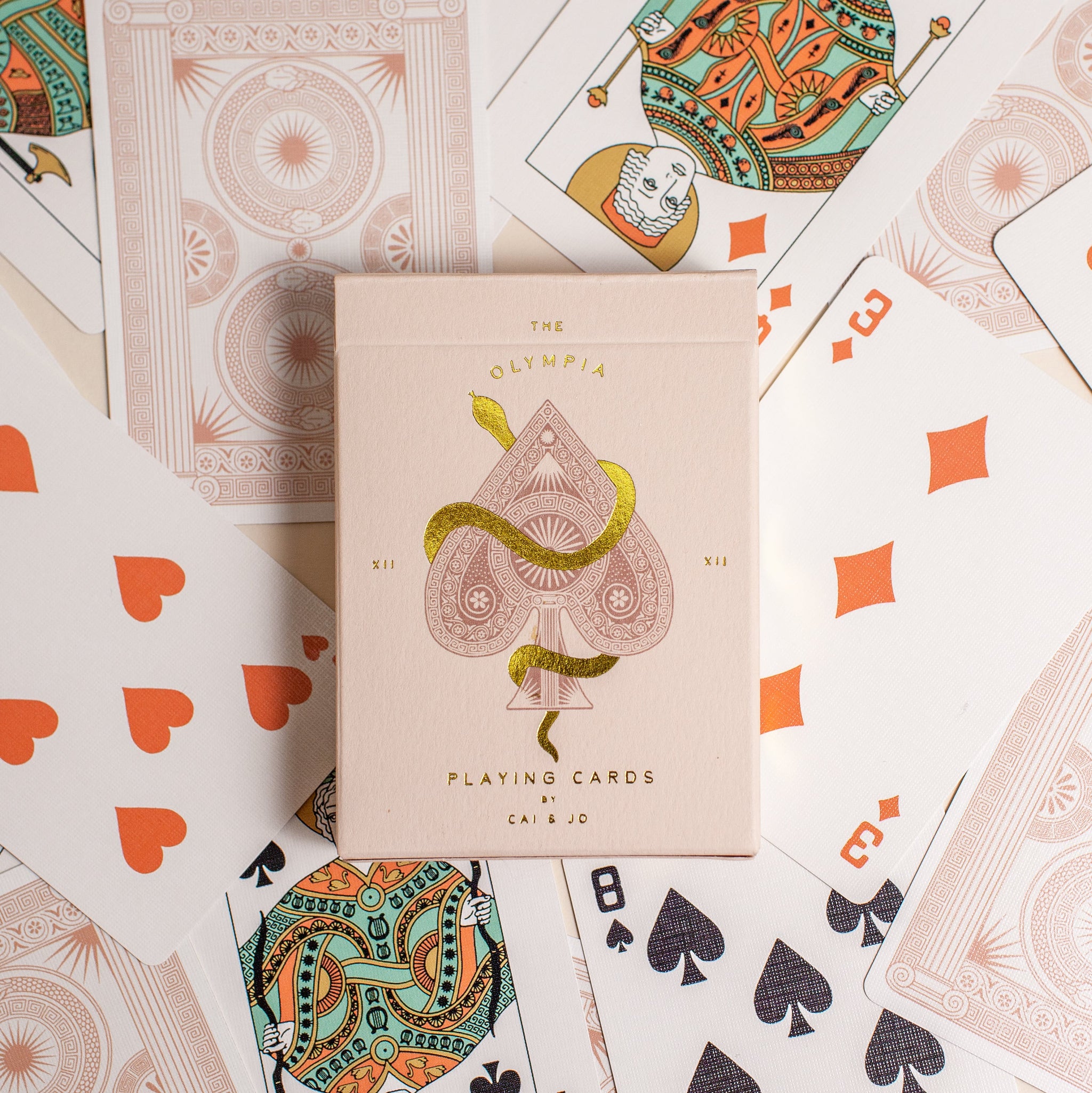 The Olympia Playing Cards in Stone – cai & jo